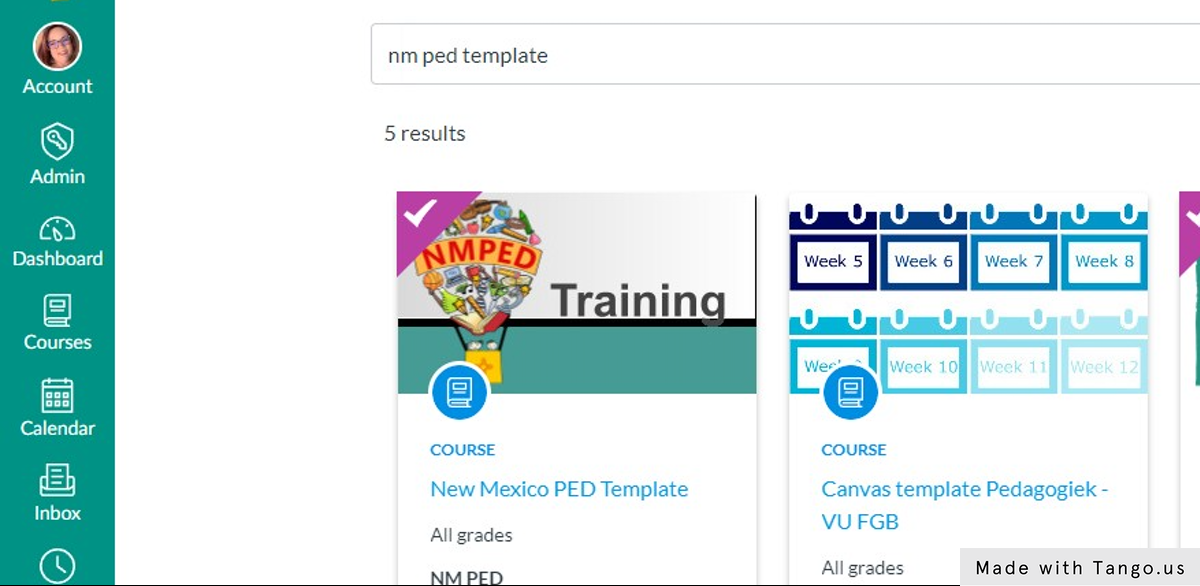 Downloading Courses from Commons – PED Assessment and LMS Division