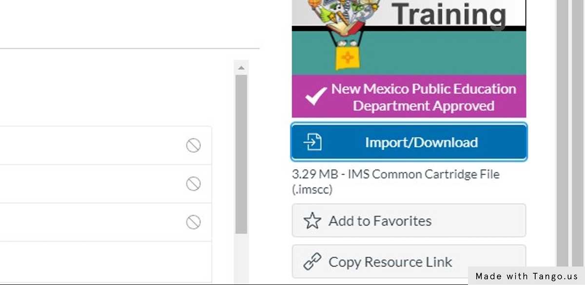Downloading Courses from Commons – PED Assessment and LMS Division